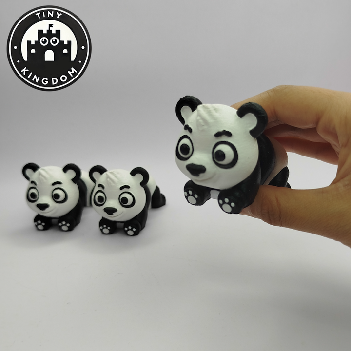 3D Printable Flexi Tiny Panda by Tiny Kingdom